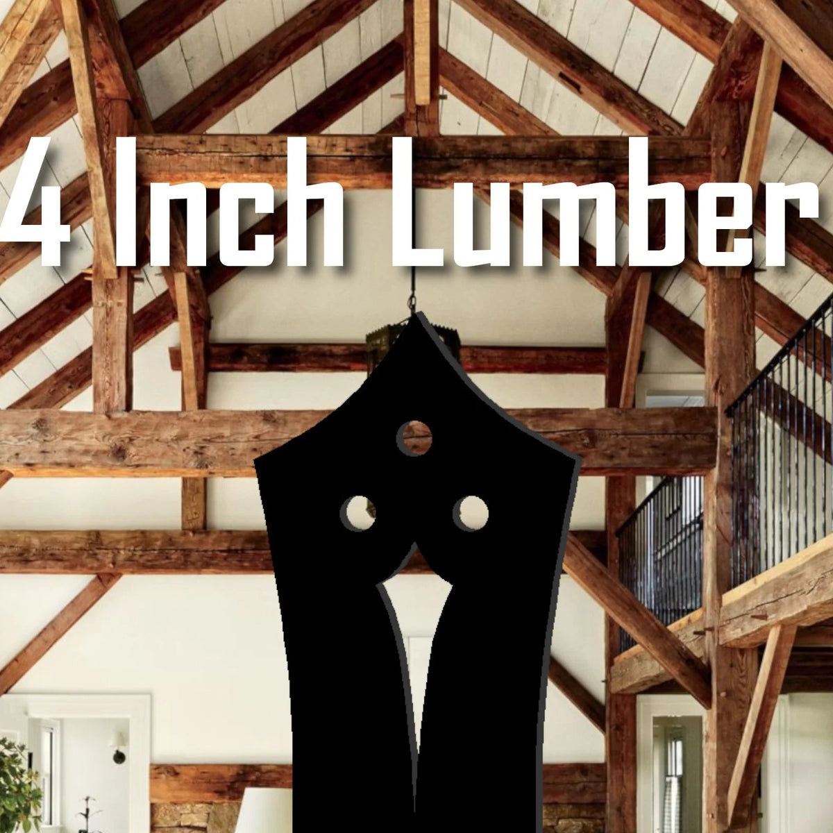 Gothic Style - 4 Inch Lumber | Wood Post Brackets