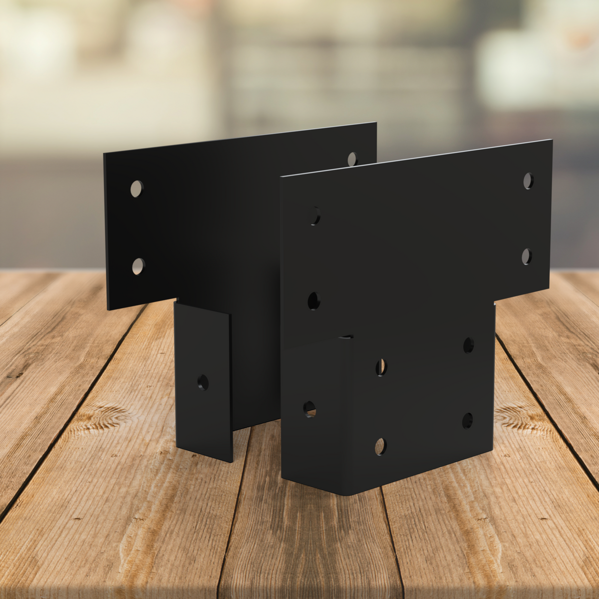 Adjustable Column to Beam Brace - 2 Piece Set (ACB3.5-ACB8) | Wood Post ...