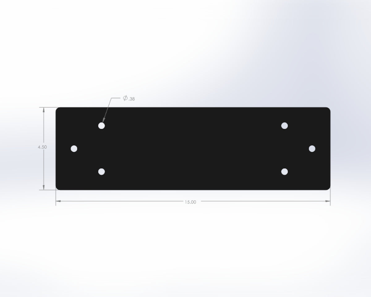 Standard 6" T Bracket with Design Options | Wood Post Brackets