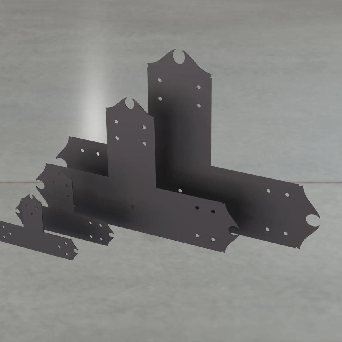 Colonial Style T Brackets | Various Sizes | Wood Post Brackets