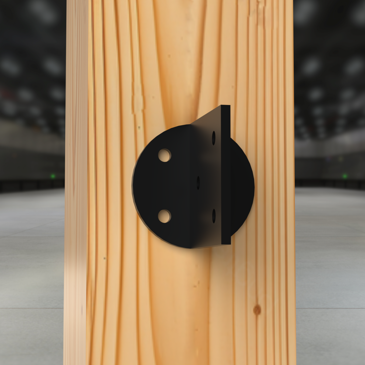 Knife Plate - For Round Beams | Wood Post Brackets