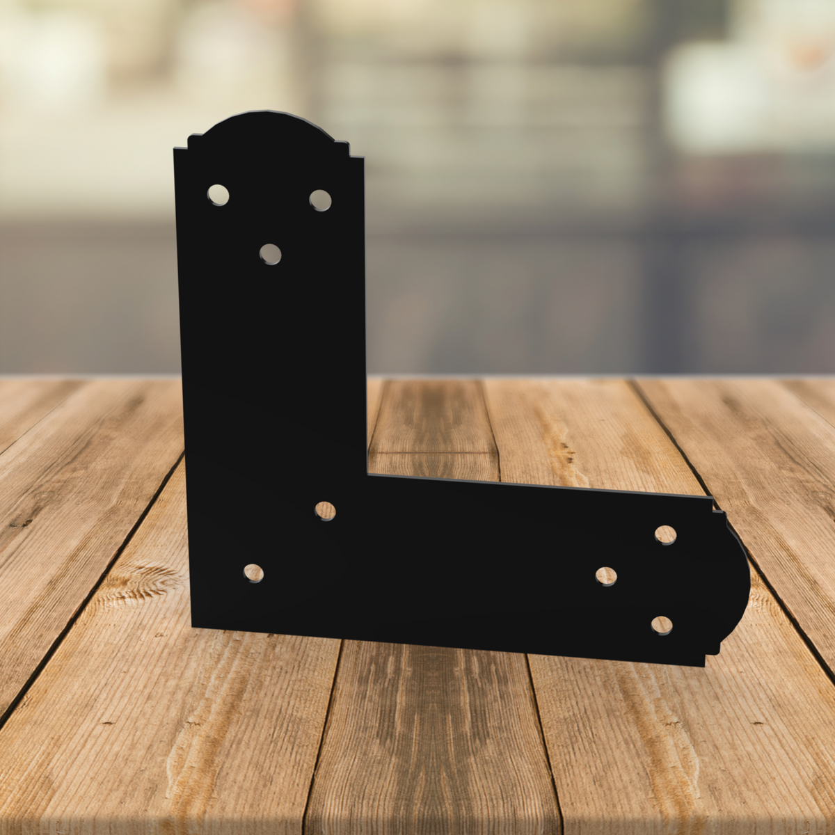 L Bracket - Crowned Style - For 4 Inch Lumber | Wood Post Brackets