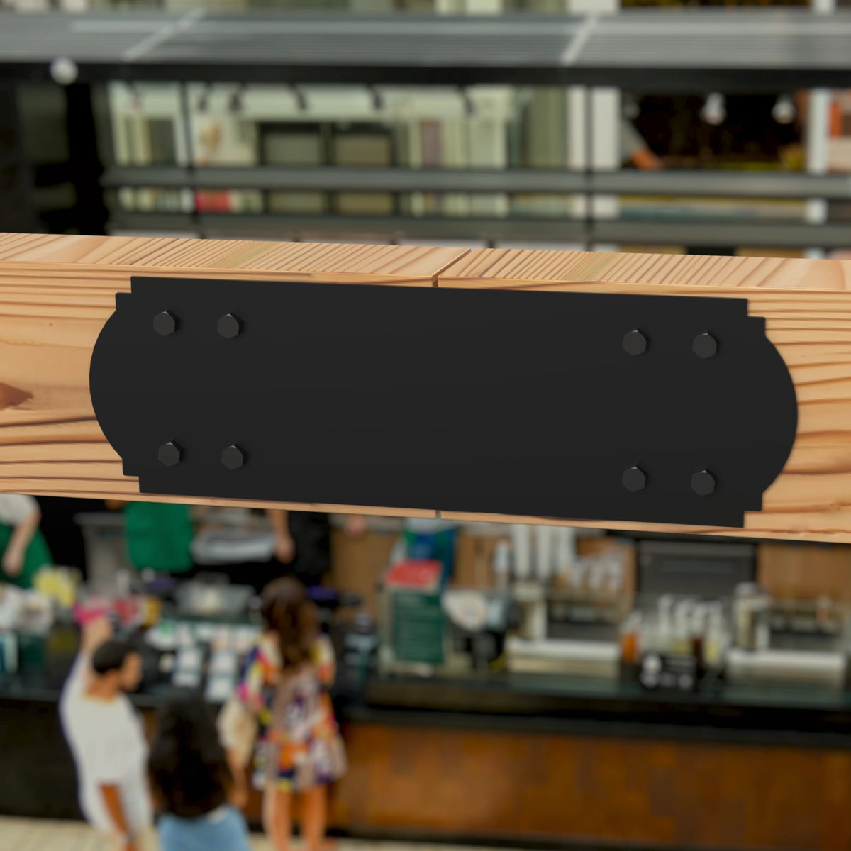 Straight Bracket - Crowned Style - For 8 Inch Lumber | Wood Post Brackets