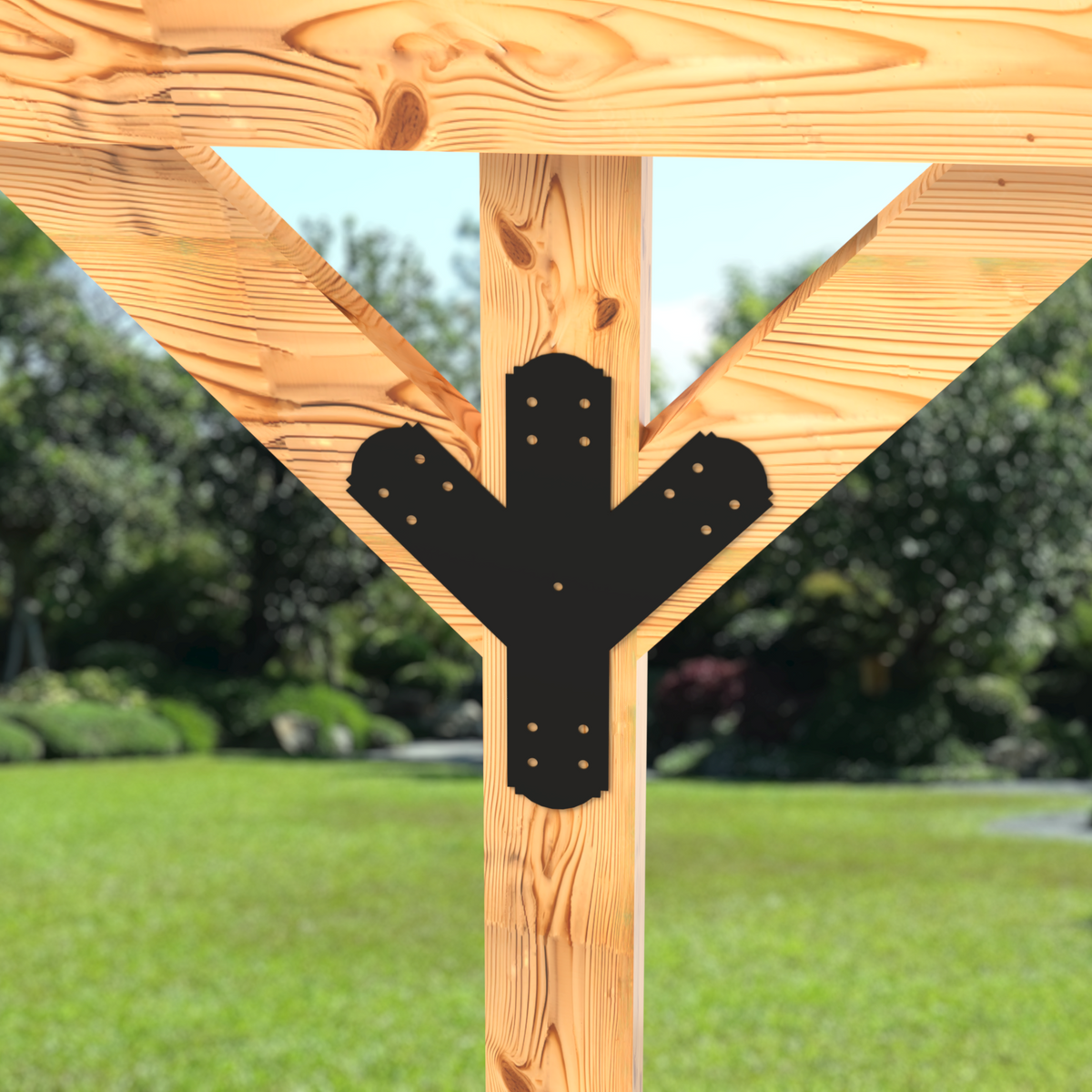 Y Bracket with Center Leg - Crowned Style - For 6 Inch Lumber | Wood ...