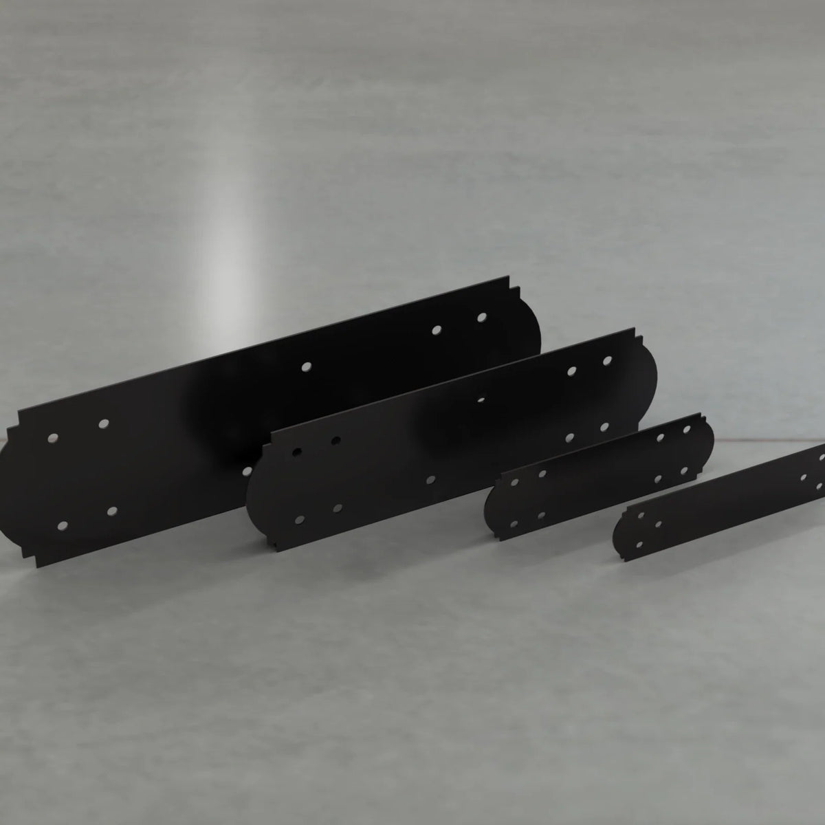 Crowned Style Straight Brackets | Various Sizes | Wood Post Brackets