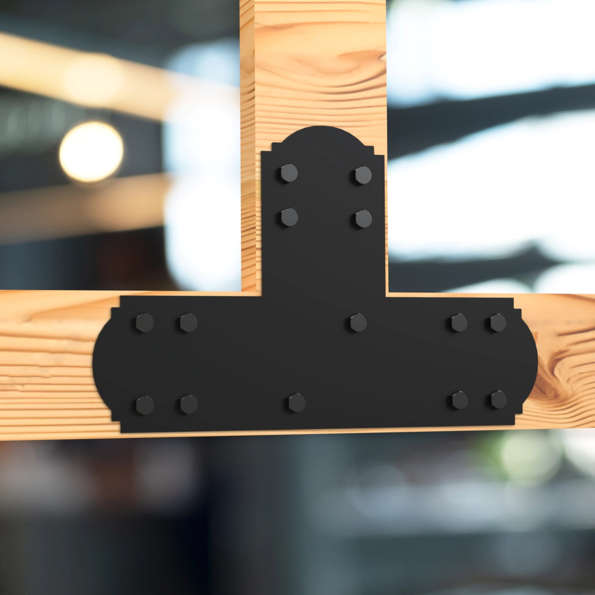 T Bracket - Crowned Style - For 8 Inch Lumber | Wood Post Brackets