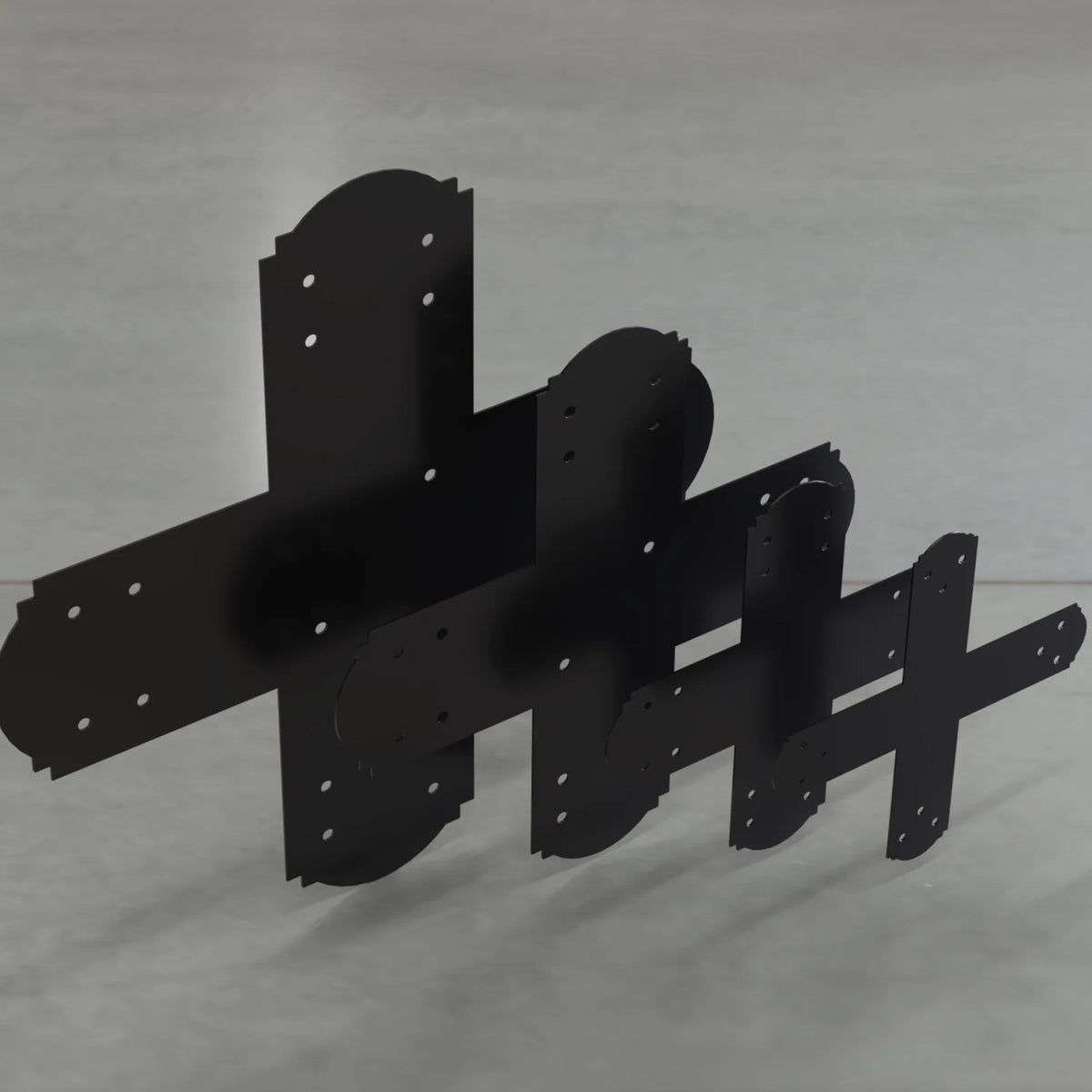 Crowned Style X Brackets | Various Sizes | Wood Post Brackets