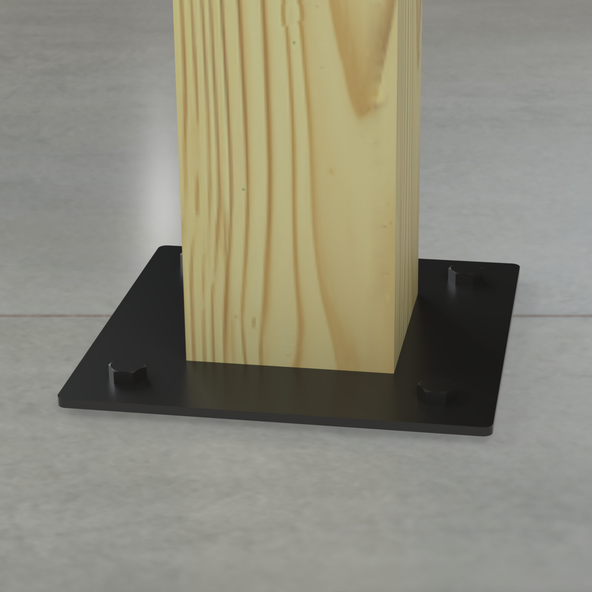 Post Base Plate Bracket | Wood Post Brackets