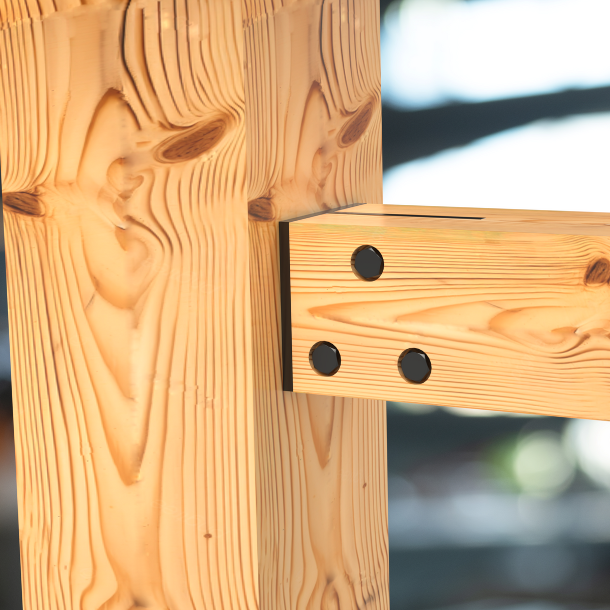 Knife Plate Bracket - For True Sized Beams | Wood Post Brackets