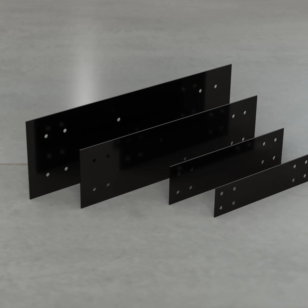 Industrial Style Straight Brackets | Various Sizes | Wood Post Brackets