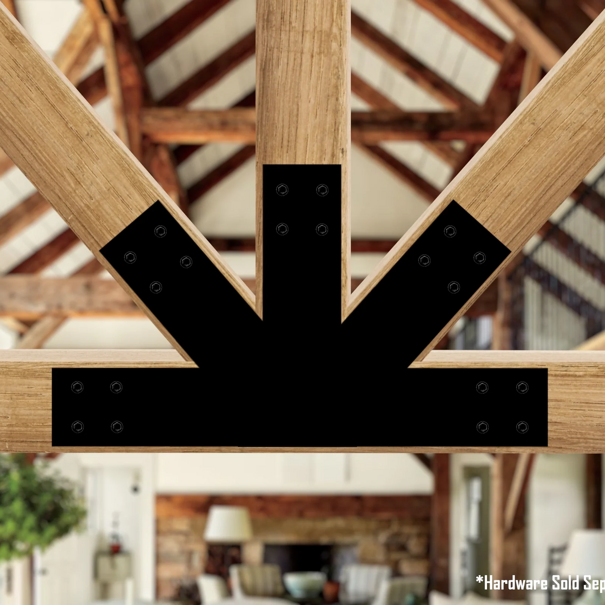 Custom Gable Bracket for Exposed Truss | Wood Post Brackets