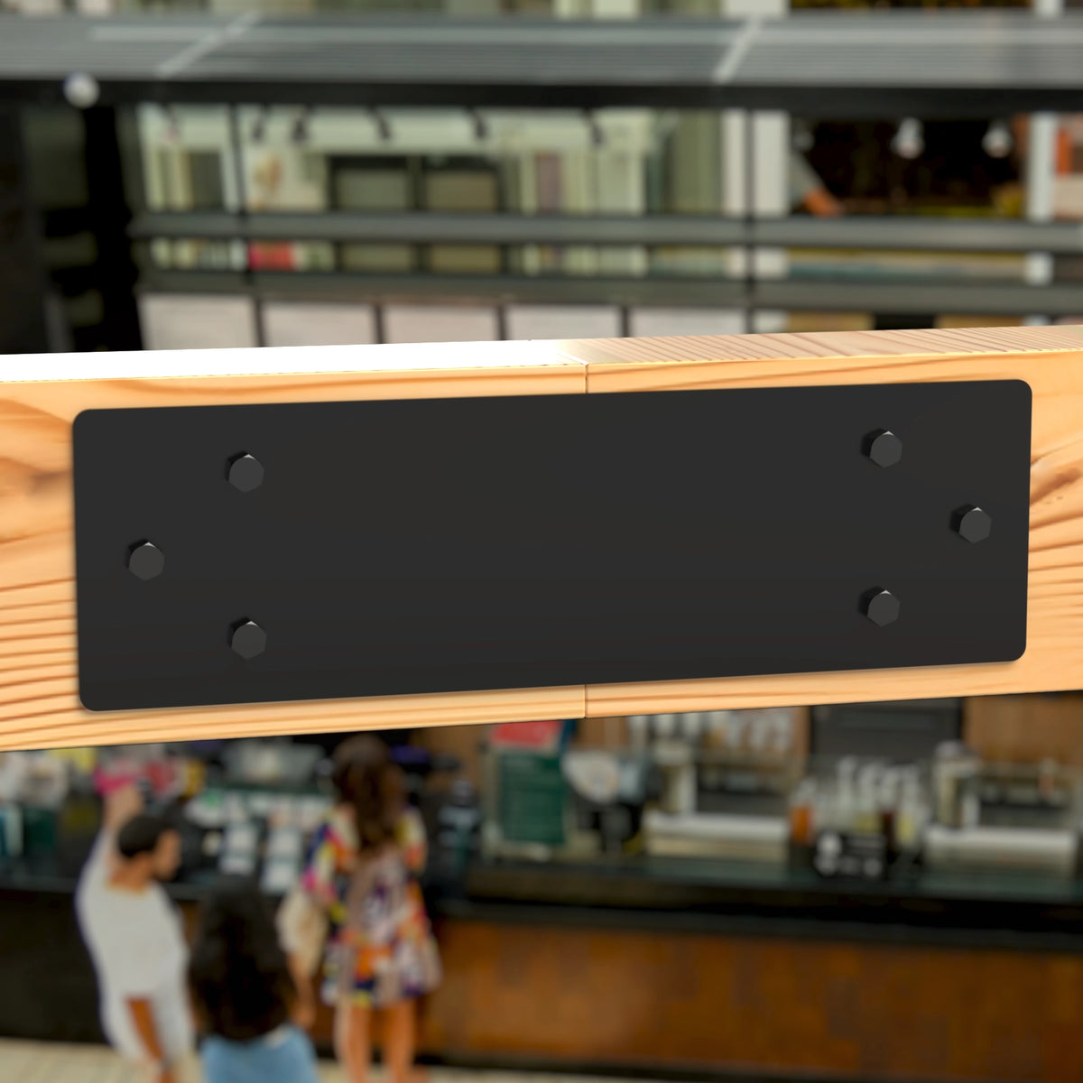 Straight Bracket - Standard Style - For 6 Inch Lumber | Wood Post Brackets