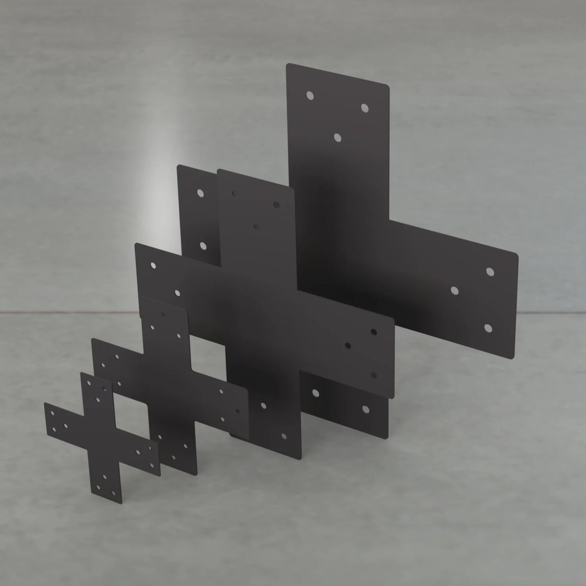 Standard Style X Brackets | Various Sizes | Wood Post Brackets