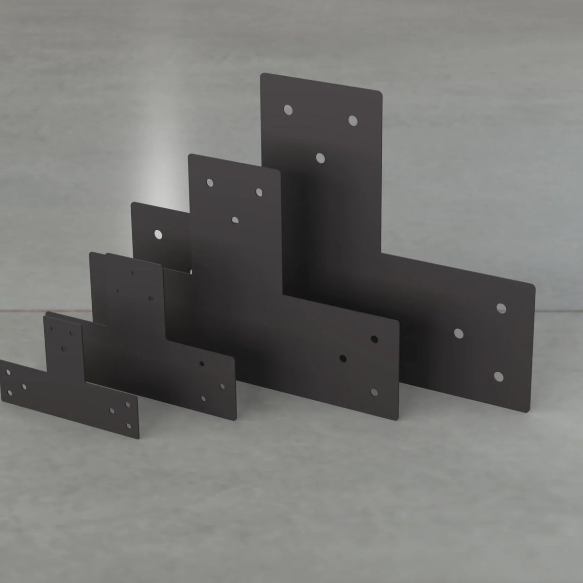 Standard Style T Brackets - Various Sizes | Wood Post Brackets